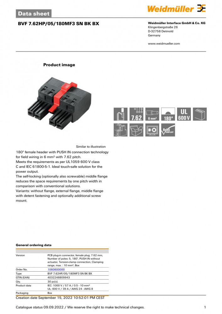 1060600000 datasheet page 1