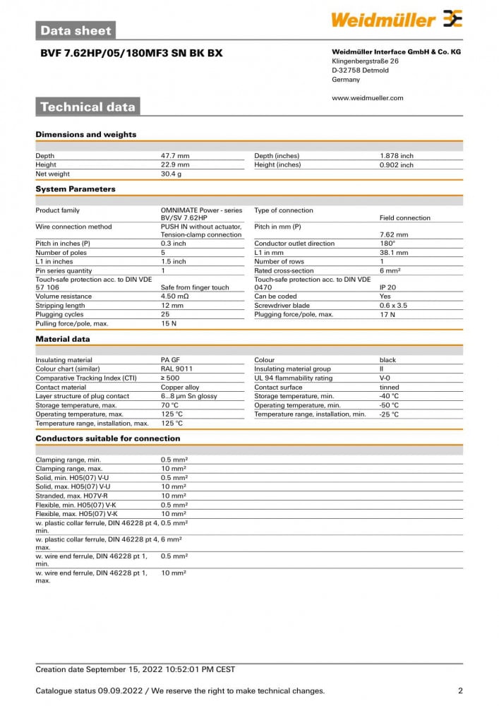 1060600000 datasheet page 2