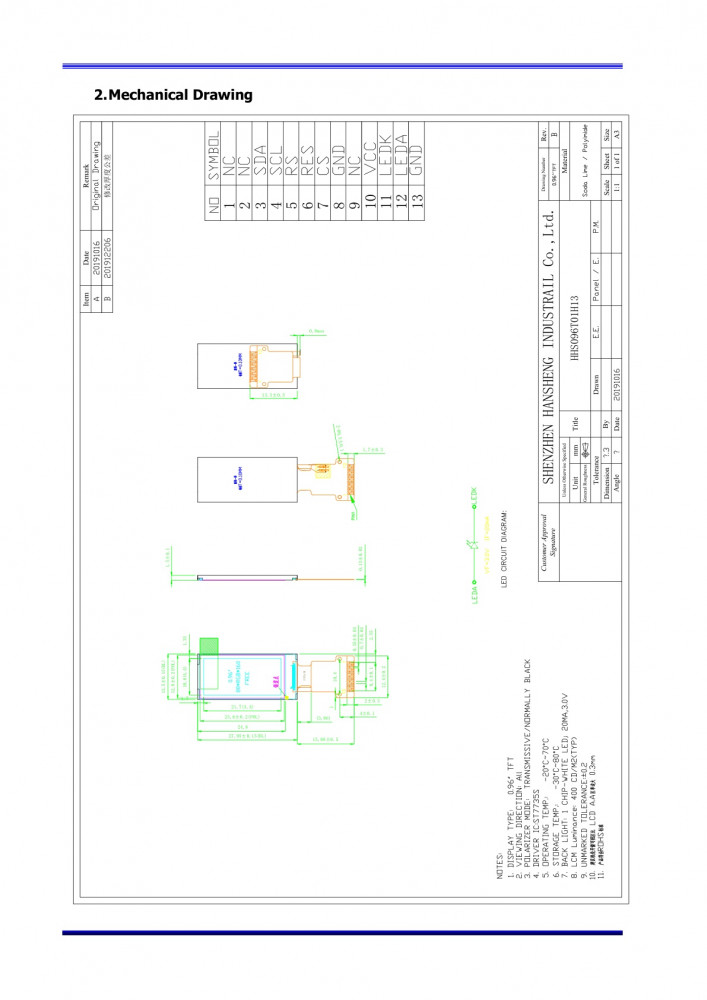 HS096T01H13 datasheet page 4