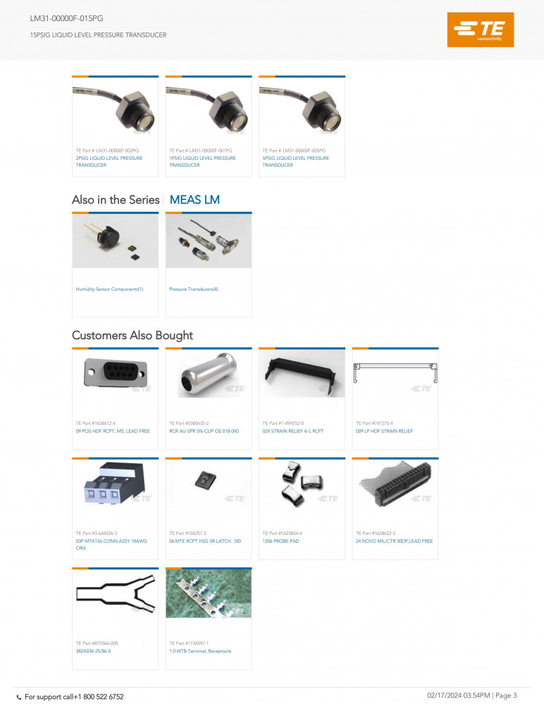LM31-00000F-015PG technical document page 3