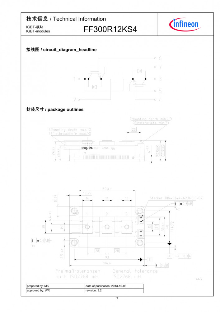 FF300R12KS4 datasheet page 7