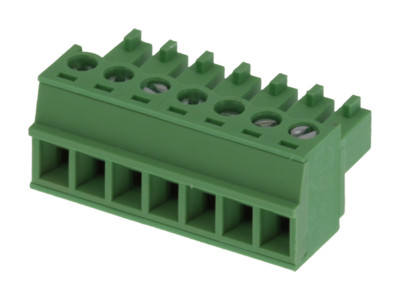 3.81mm Pitch Eurostyle Horizontal Plug, Green Housing, 7 Circuits for sale