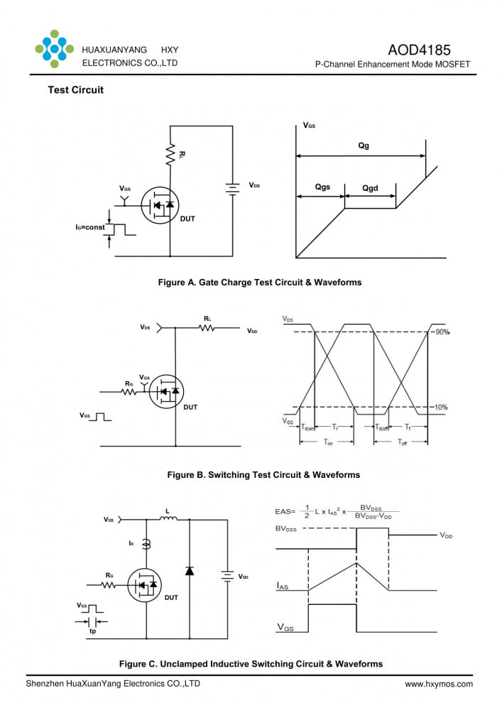 AOD4185 datasheet page 5