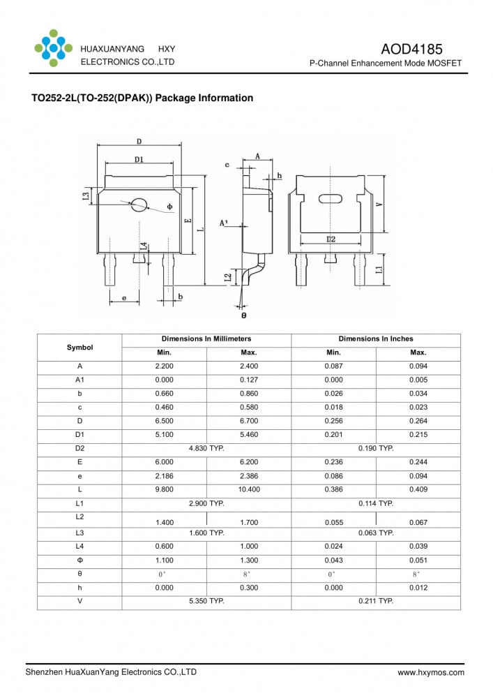 AOD4185 datasheet page 6
