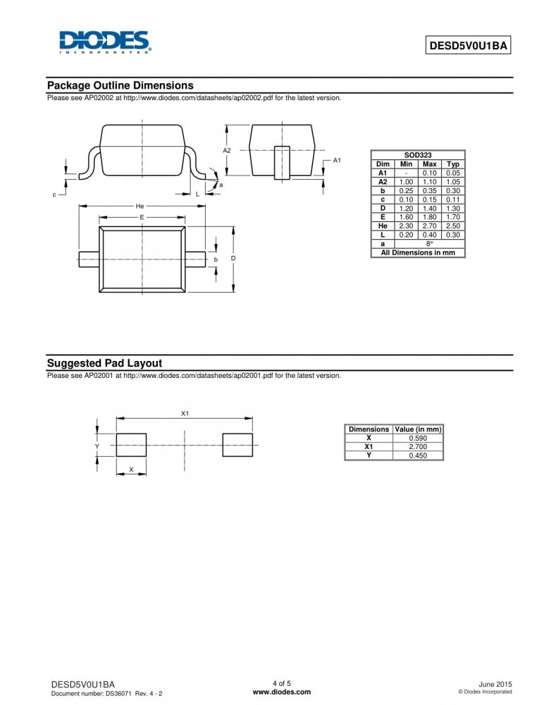 DESD5V0U1BA-7 datasheet page 4