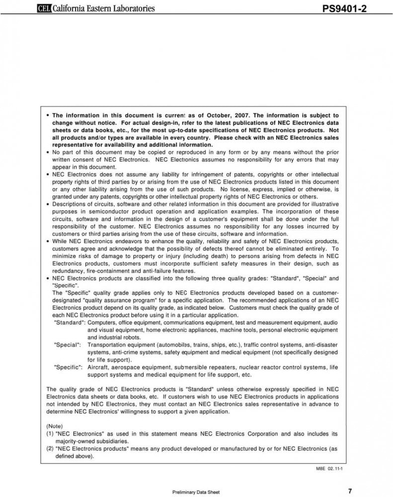 PS9401-2-AX datasheet page 7