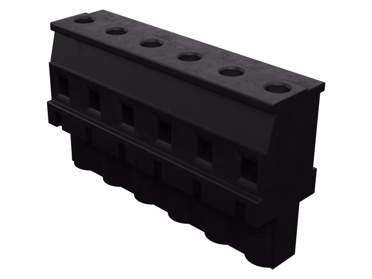 7.50mm Beau Eurostyle Pluggable Terminal Block, 90° Wire Entry, 6 Circuits for sale