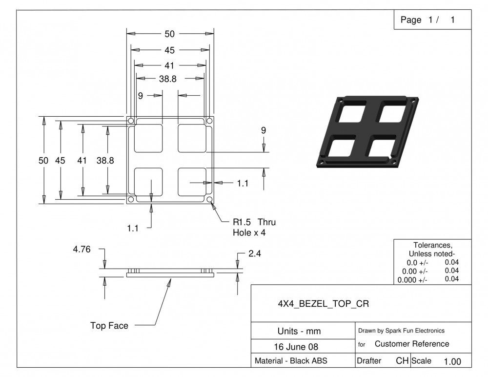 COM-08746 technical document page