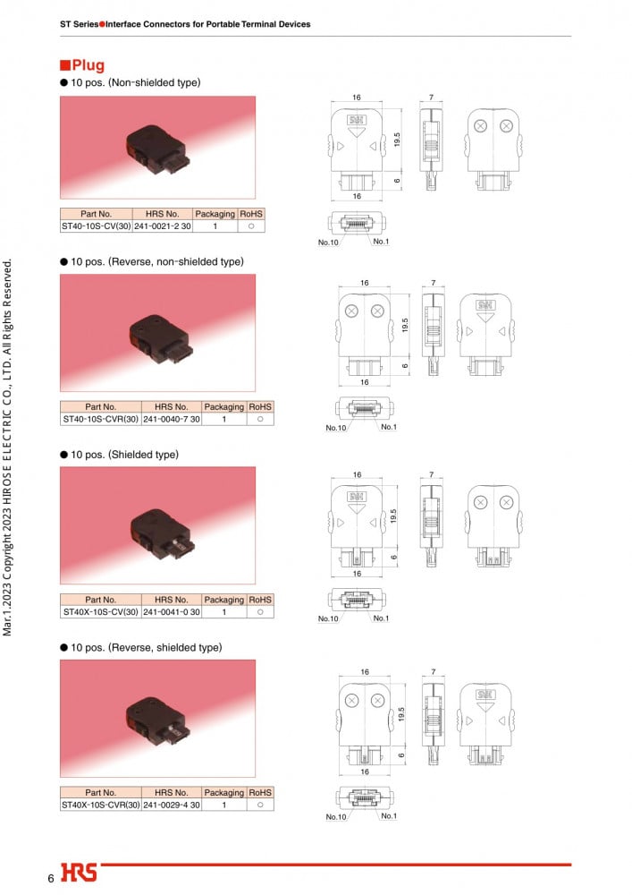 HRS ST Series documentation page 6