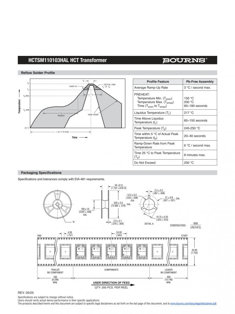 HCTSM110103HAL-E datasheet page 2