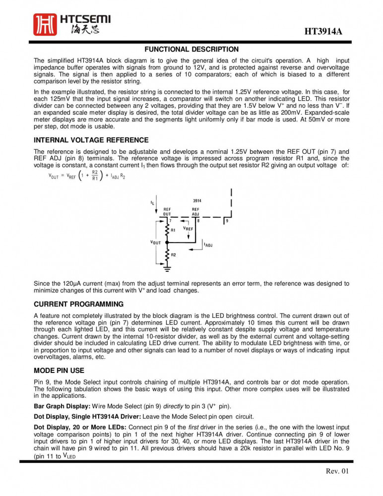 HT3914ANZ datasheet page 8