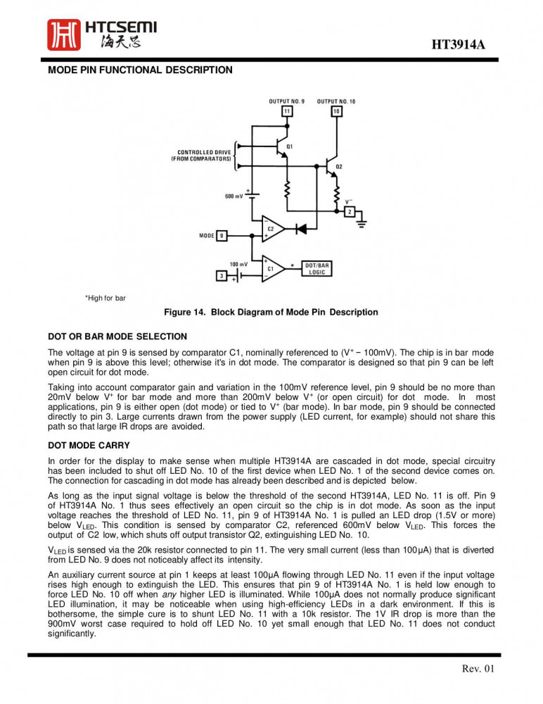 HT3914ANZ datasheet page 9