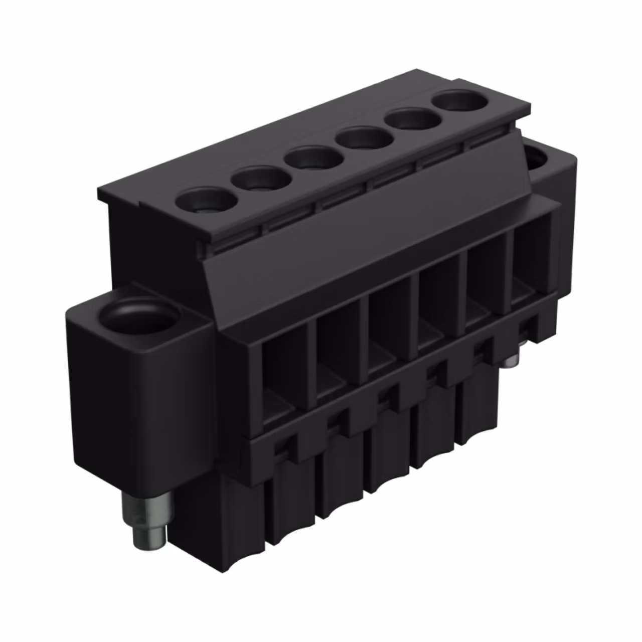 3.50mm Pitch Eurostyle Vertical Plug, with Retention Screws, Rear Wire Entry, 6 Circuits for sale