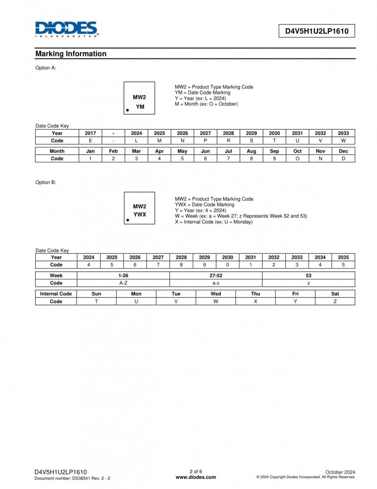D4V5H1U2LP1610-7 datasheet page 2