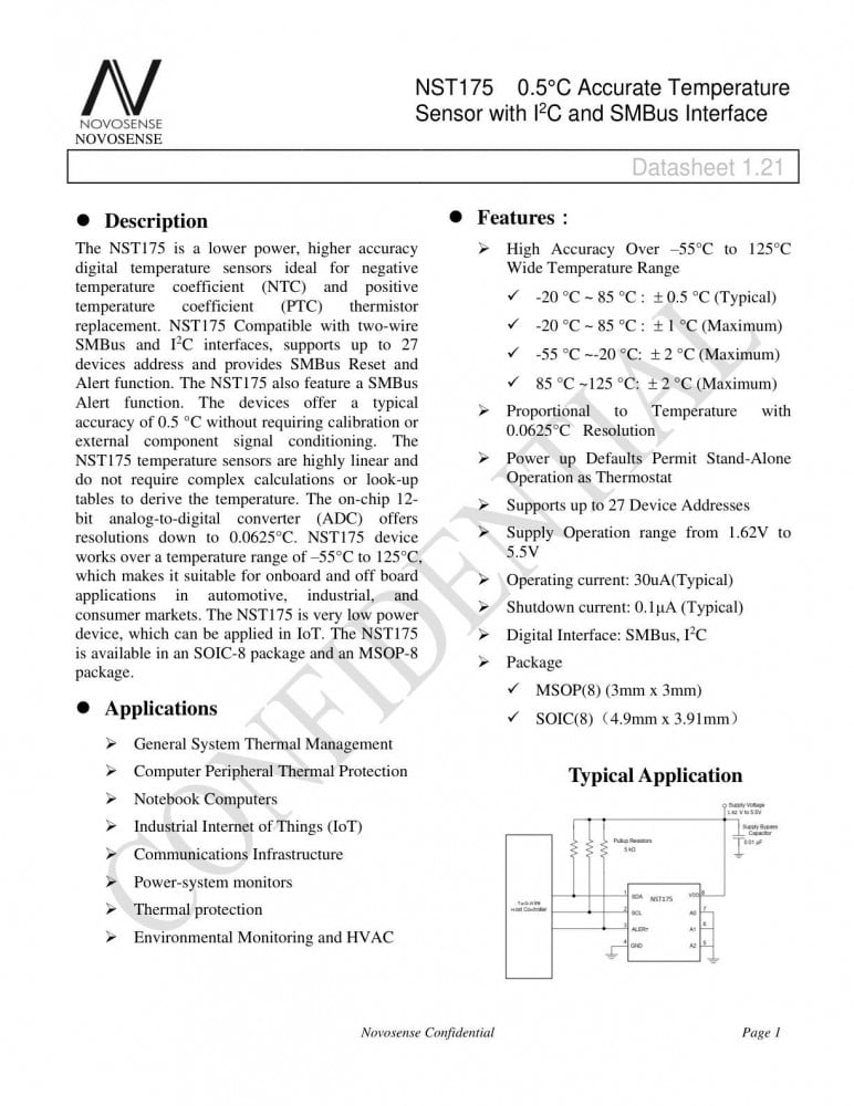 NST175H-QSPR datasheet page 1