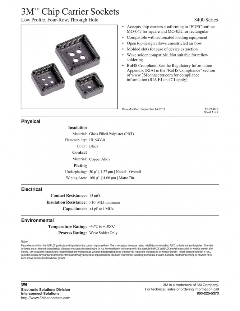 3M 8484-11B1-RK-TP technical document page 1
