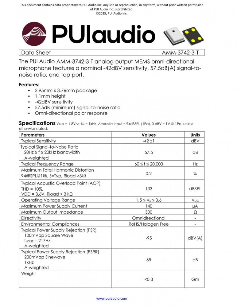 AMM-3742-3-T datasheet page 1