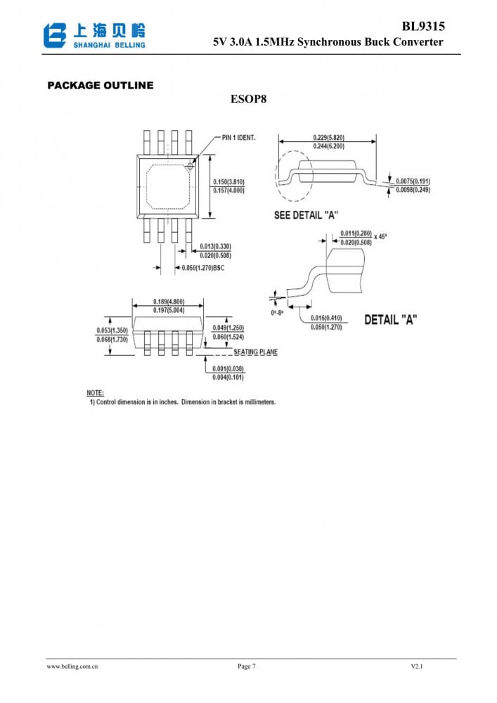 BL9315 datasheet page 7