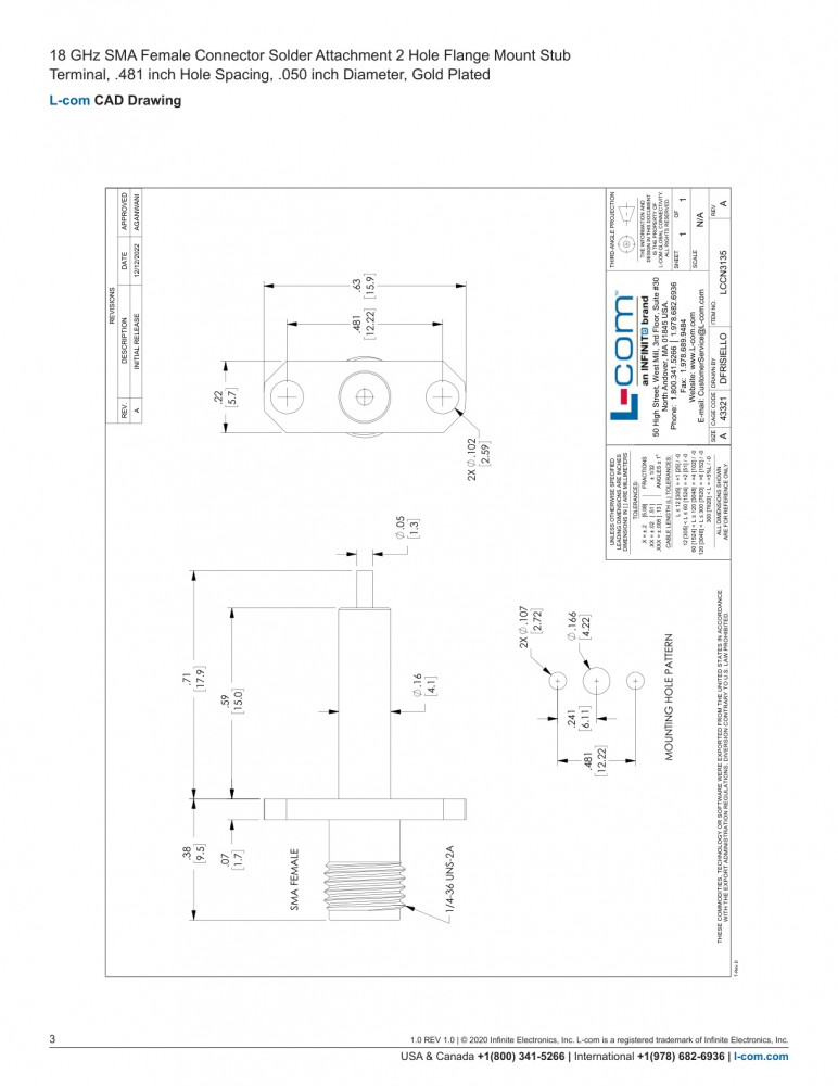 LCCN3135 technical drawing page