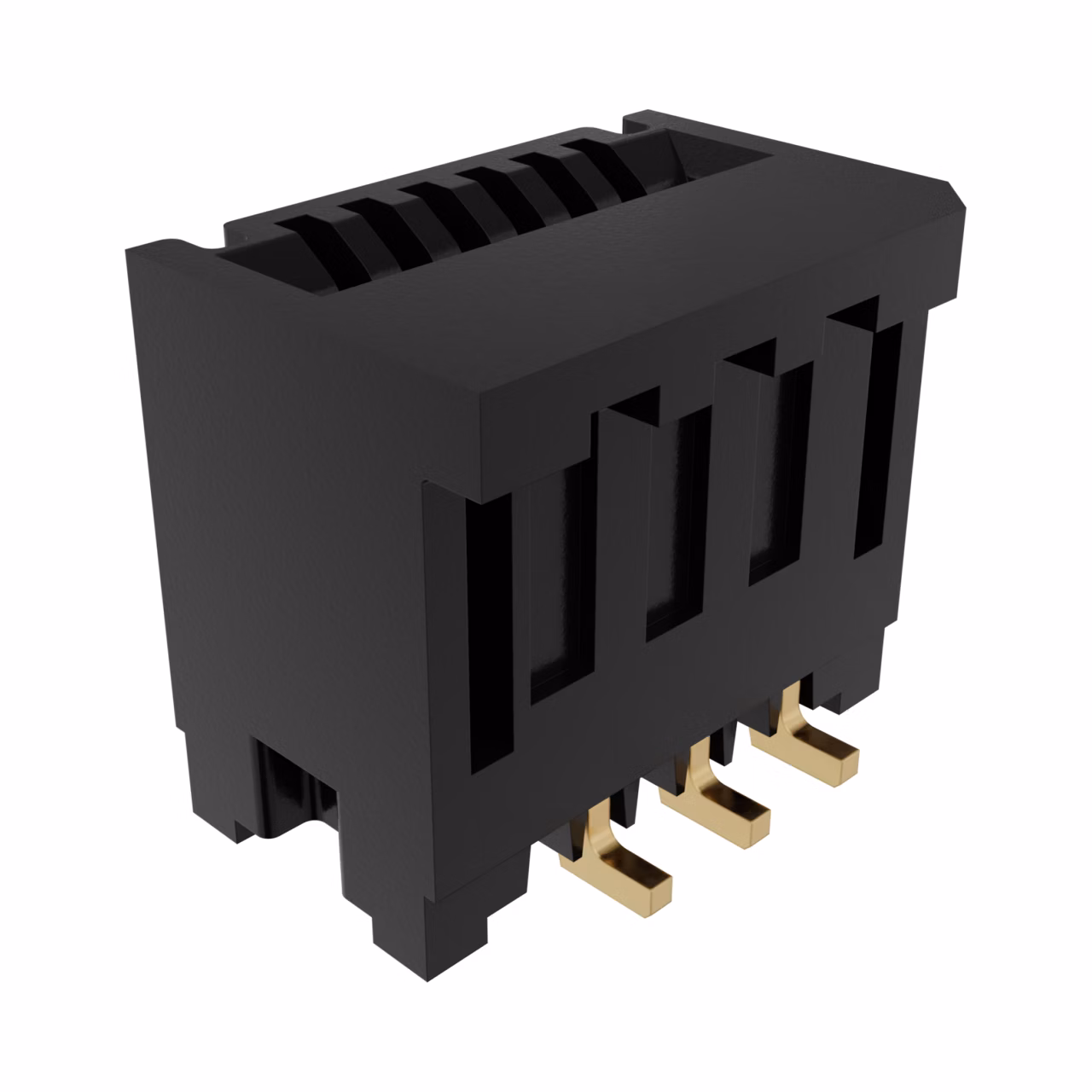 Easy-On FFC/FPC Connector, 0.50mm Pitch, Surface Mount, Vertical, Non-ZIF, Standard Footprint, Gold Plating, Black, 6 Circuits for sale