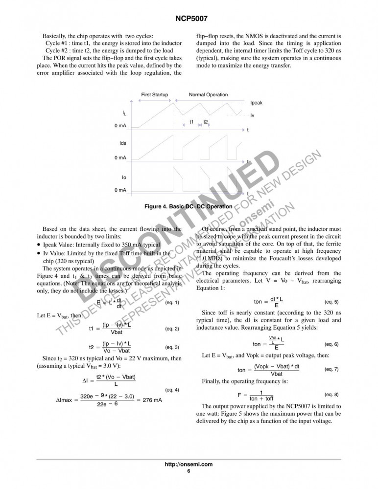 NCP5007 datasheet page 6