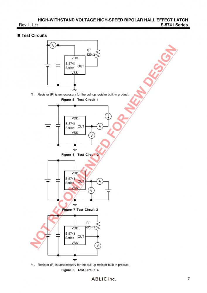 ABLIC S-5741 datasheet page 7