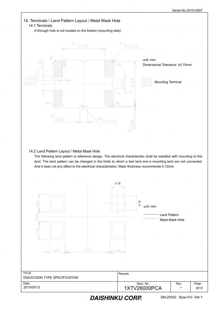 KDS 1XTV26000PCA specification page 7