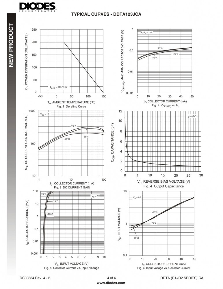 DDTA114WCAQ-7-F datasheet page 4