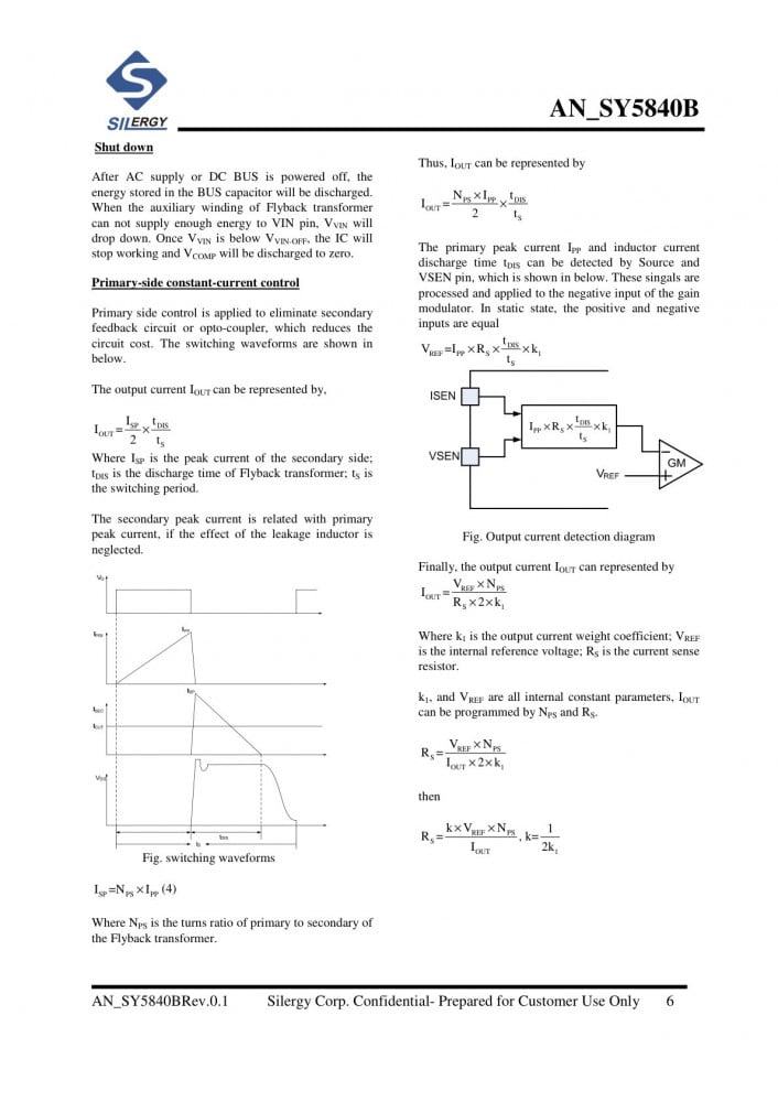 SY5840BFAC datasheet page 6