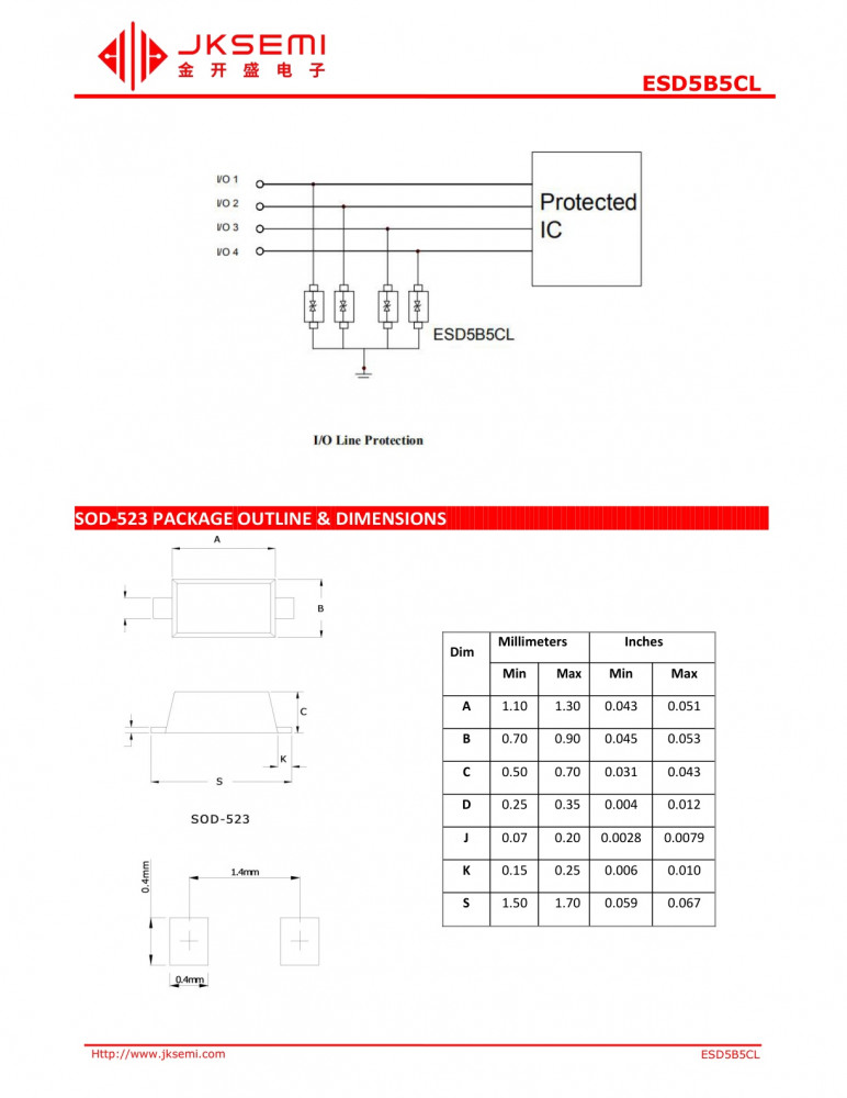 ESD5B5CL5B datasheet page 5