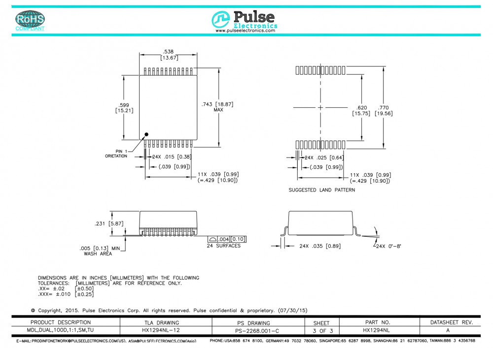 HX1294NL datasheet page 3