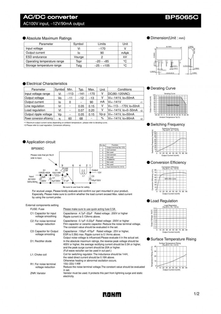 BP5065C technical document page 1