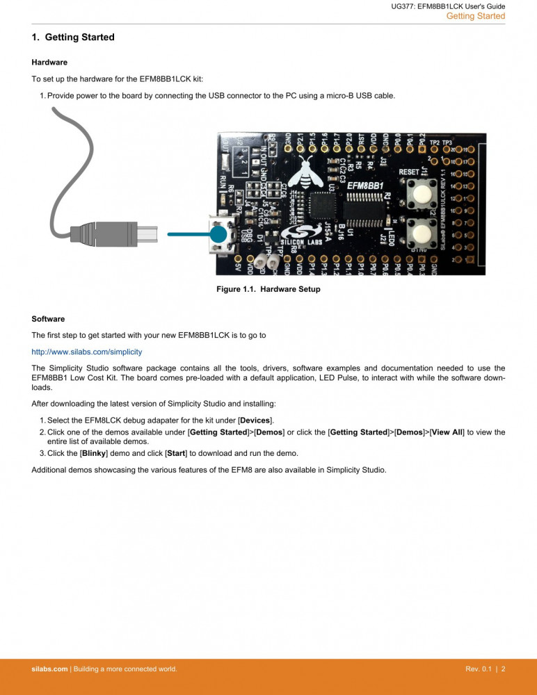 EFM8BB1LCK technical document page 2