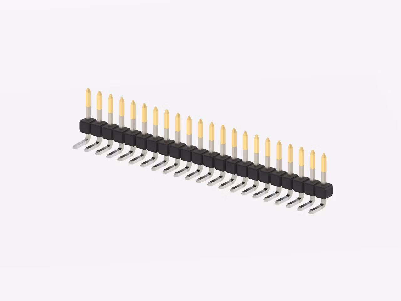 KK 254 Breakaway Header, Right-Angle Surface Mount Compatible, 22 Circuits, 0.38µm Gold (Au) Plating, Mating Pin Length 6.20mm, Bag for sale