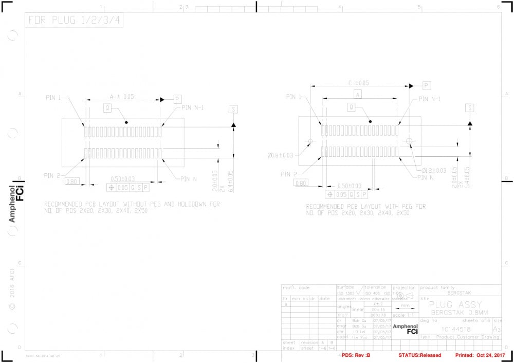 Amphenol 10144518 drawing sheet 6