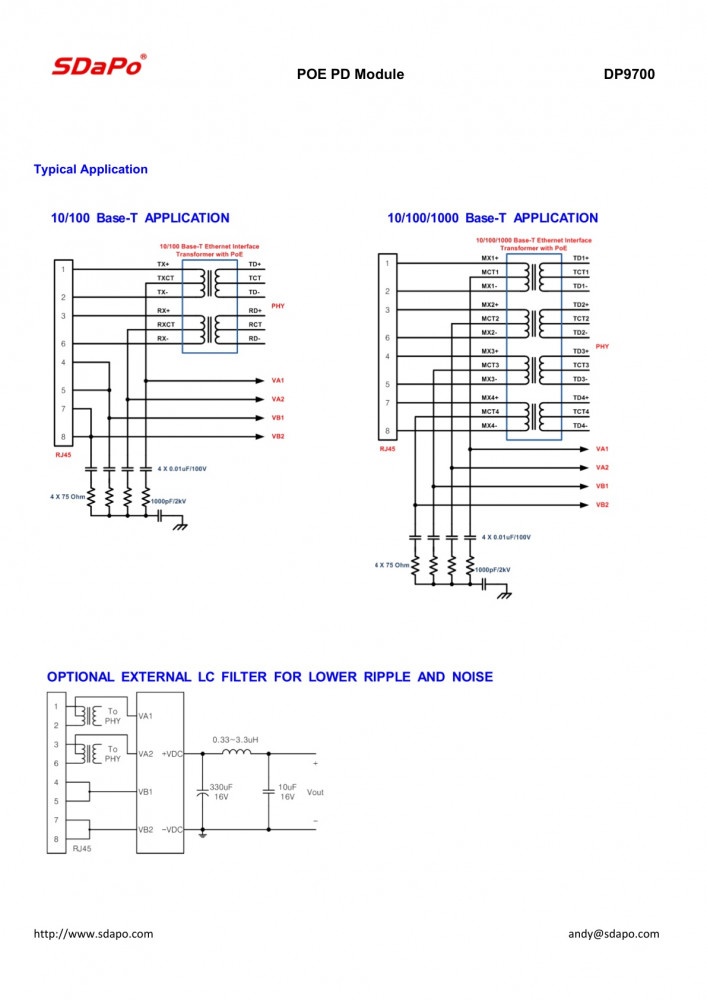 DP9700-5V datasheet page 3