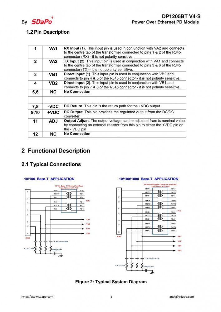 DP1205BT V4-S datasheet page 3