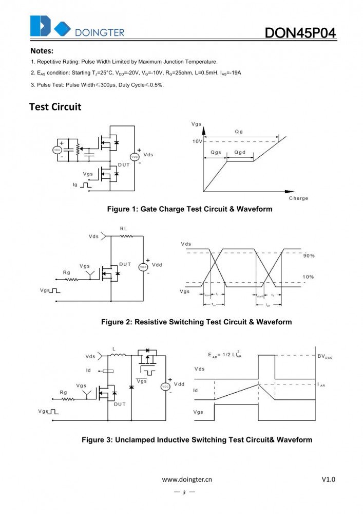 DON45P04 datasheet page 3