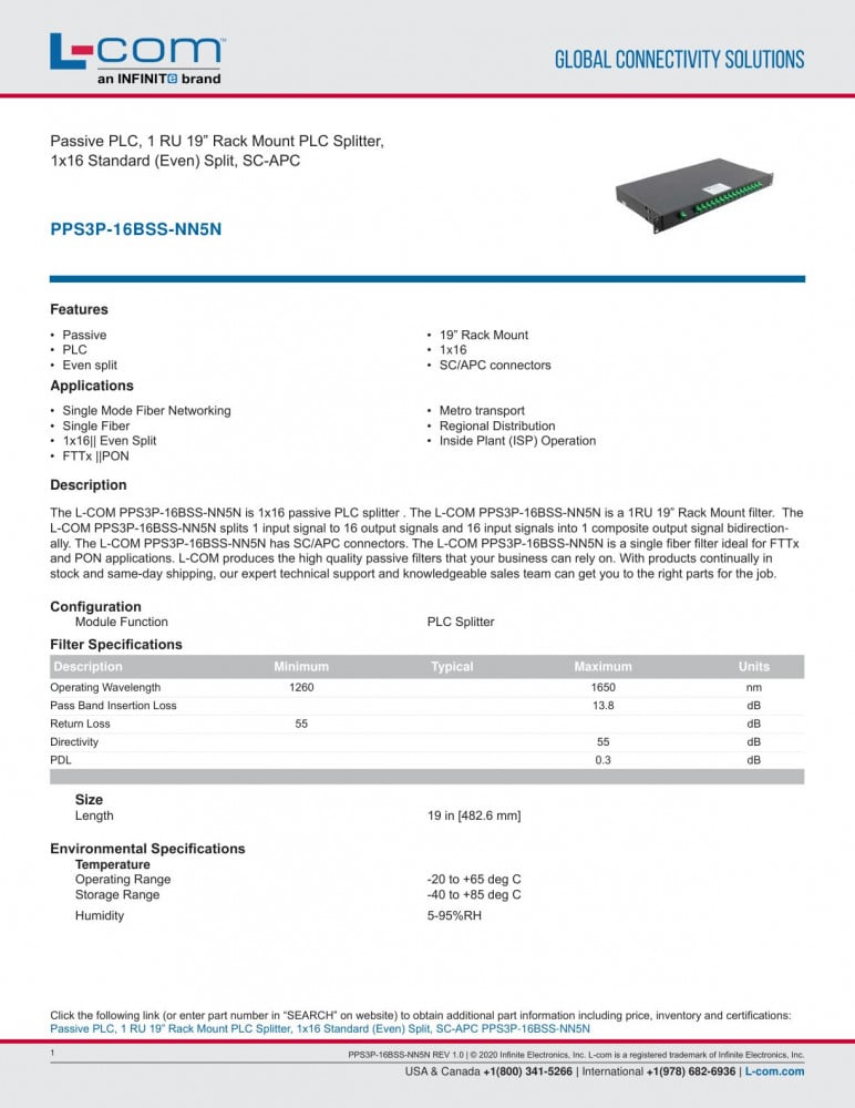 PPS3P-16BSS-NN5N technical document page 1
