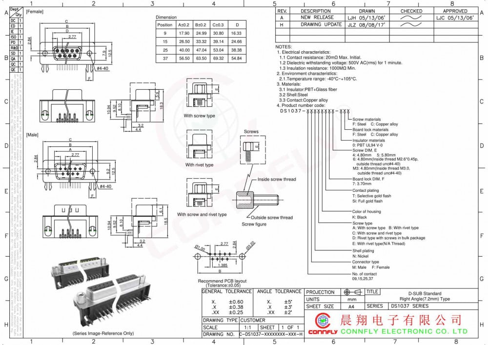DS1037-37MNAKT74-0CC technical drawing