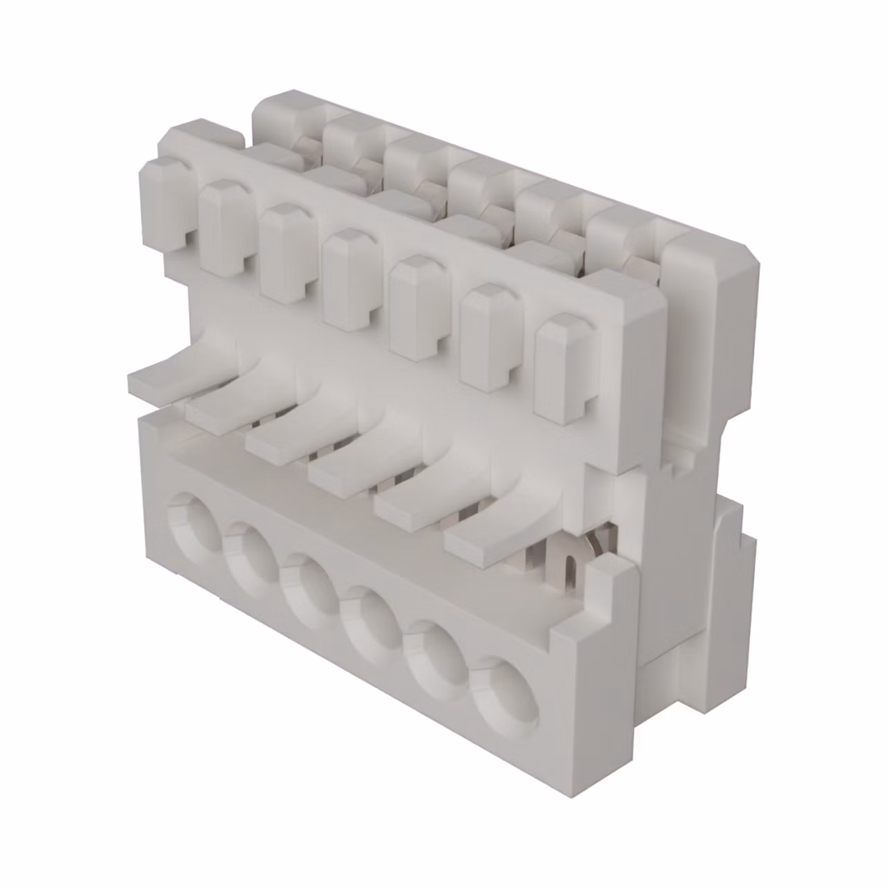 Appli-Mate RAST 2.5 Female Connector, 2.50mm Pitch, 6 Circuits, All Position Keys, Open Endwalls for sale