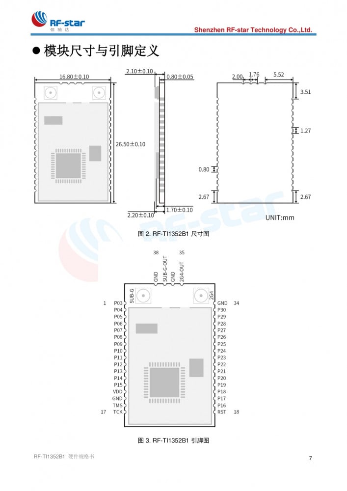RF-TI1352B1 datasheet page 7