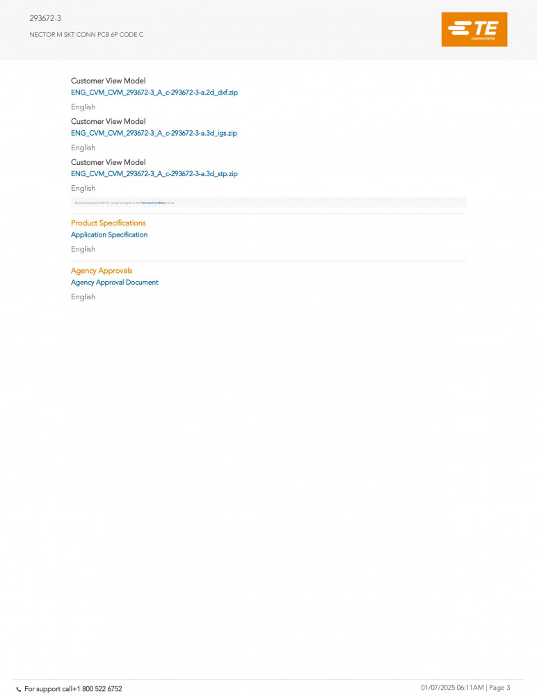 TE Connectivity 293672-3 technical document page 3