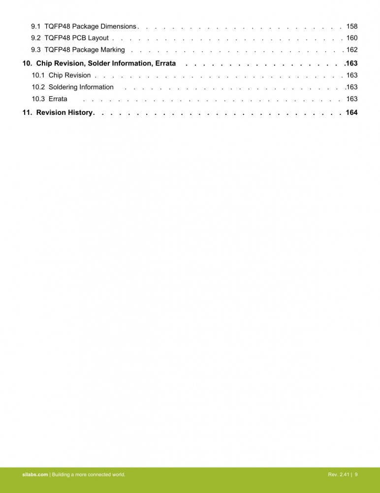 EFM32HG datasheet page 9