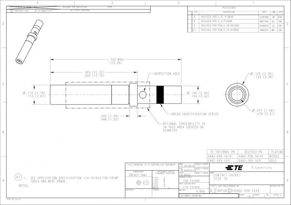 TE Connectivity 0462-209-16141 technical drawing preview