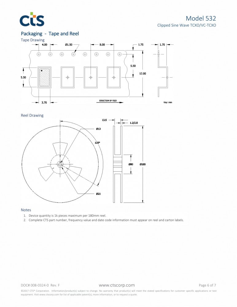 CTS Model 532 datasheet page 6