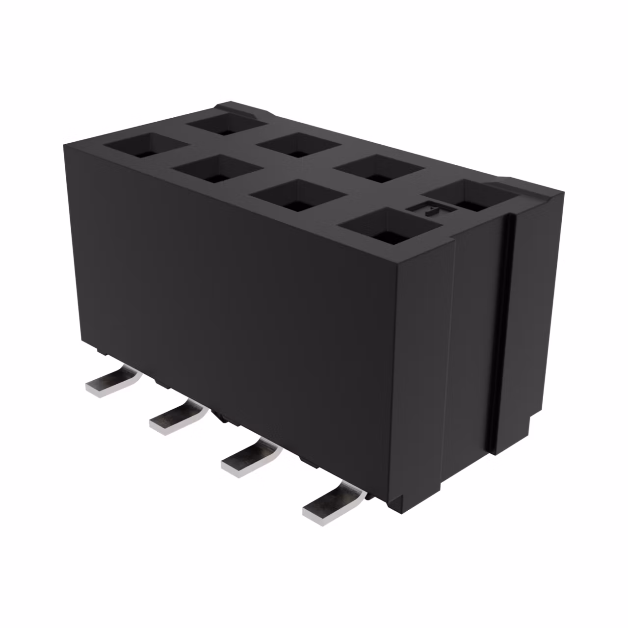 Milli-Grid Vertical Receptacle, 2.00mm Pitch, Dual Row, Surface Mount, Top/Bottom Entry, with Press-fit Plastic Pegs, Tube, 0.38µm Gold (Au) Plating, 8 Circuits, Lead-Free for sale