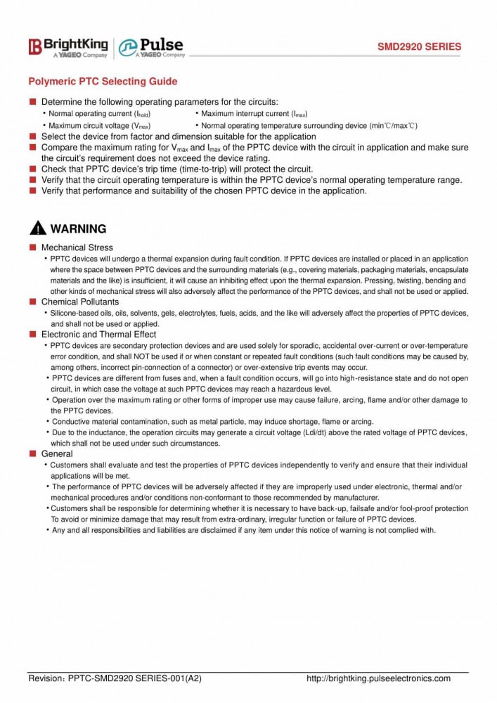 BrightKing SMD2920 series datasheet page 4