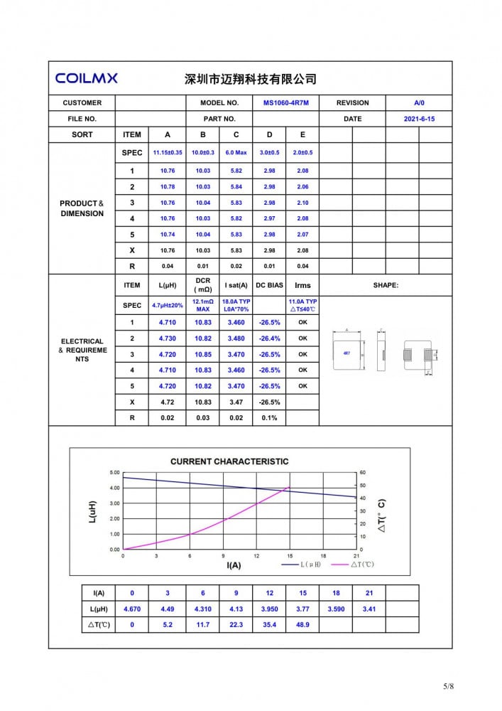 MS1060-4R7M specification page 5