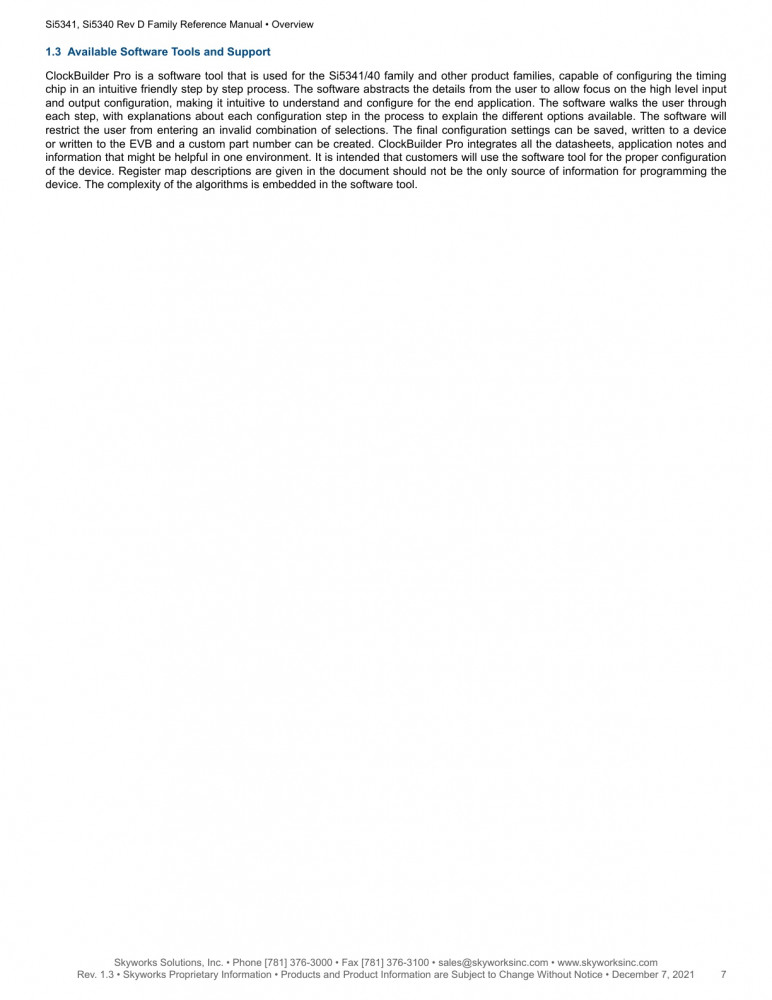 Si5341 Rev D reference manual page 7